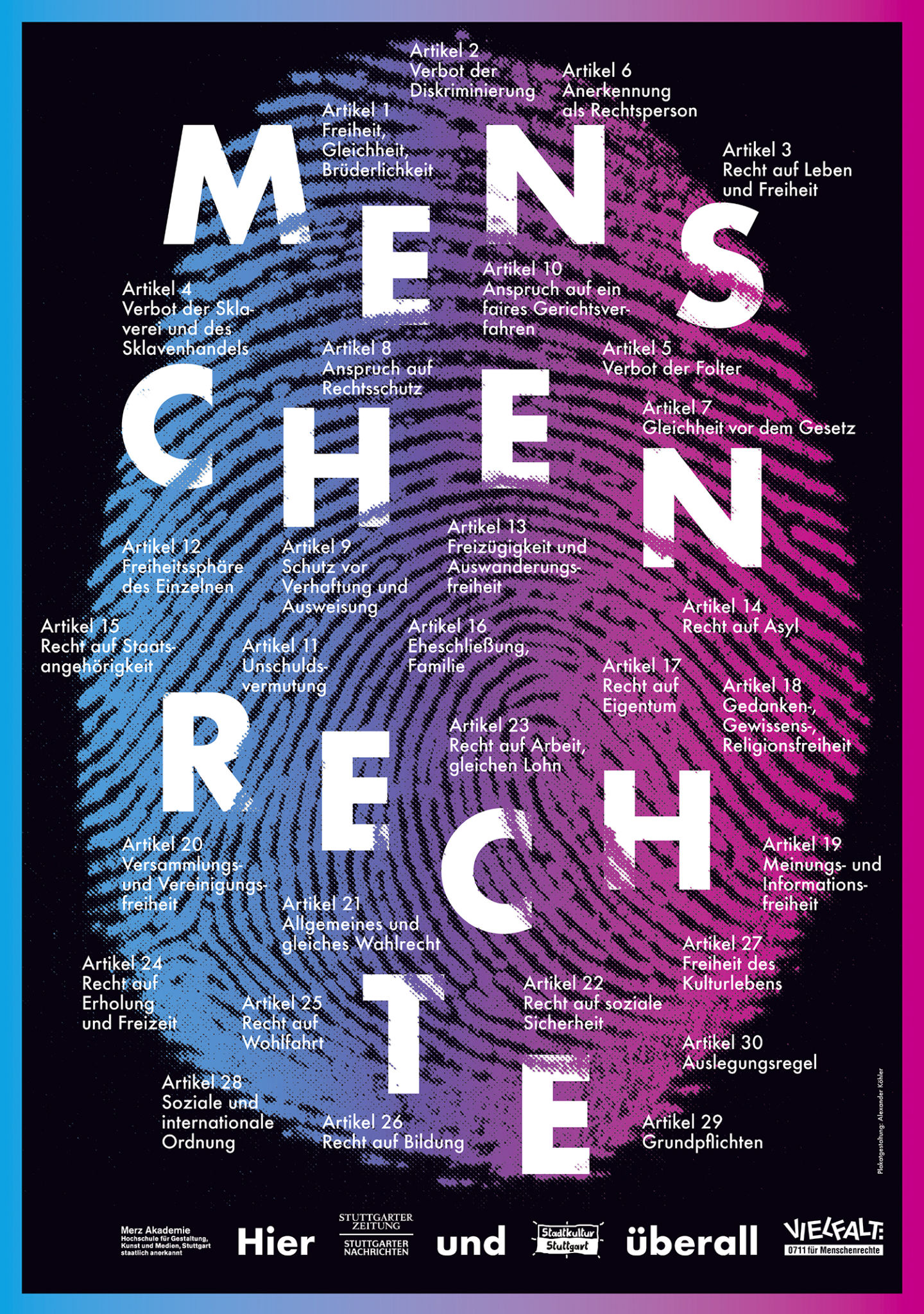 0711 für Menschenrechte – Merz Akademie